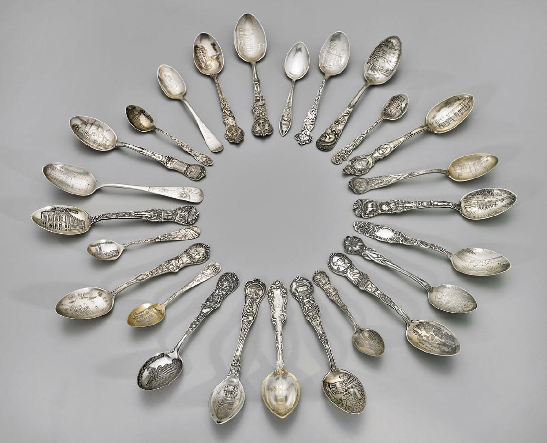 American Sterling Souvenir Spoons: Various Makers