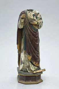 Tall Antique Spanish Colonial Santos Figure