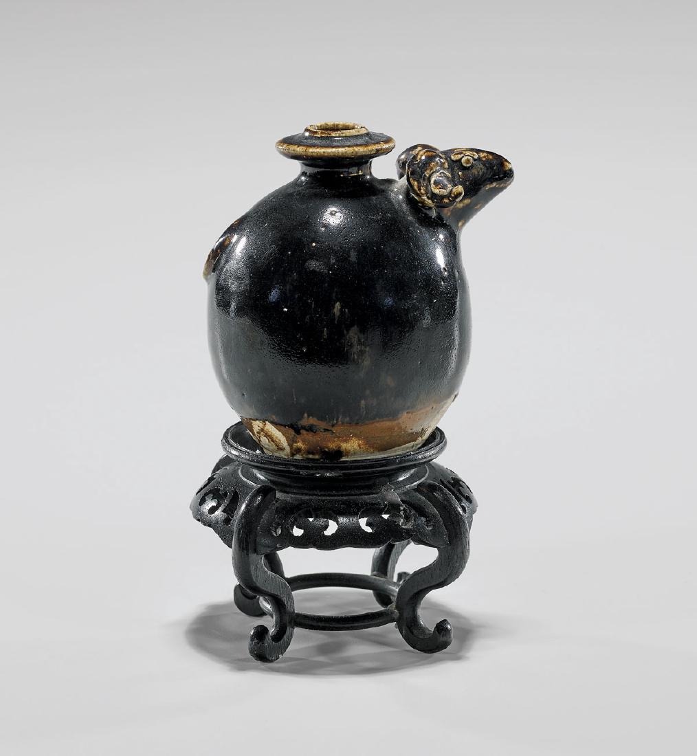 Song/jin Dynasty Pottery Jar: Ram's Head