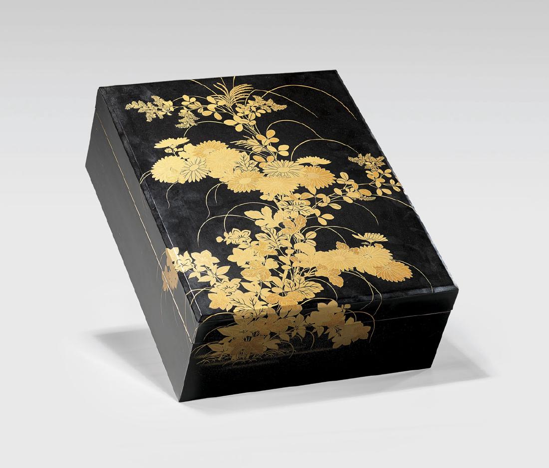 Large Antique Japanese Lacquer Box
