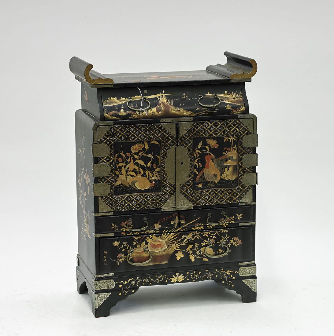 Antique Japanese Lacquer Cabinet