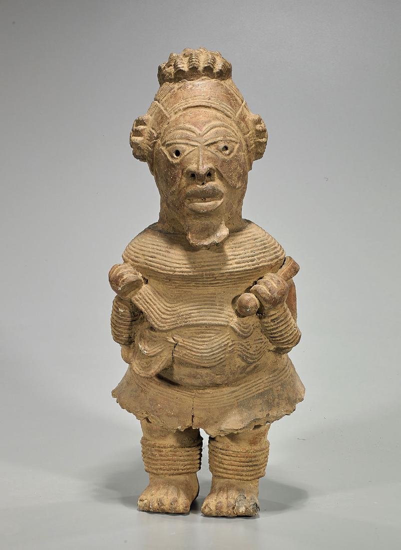 Nok-Style Standing Pottery Figure