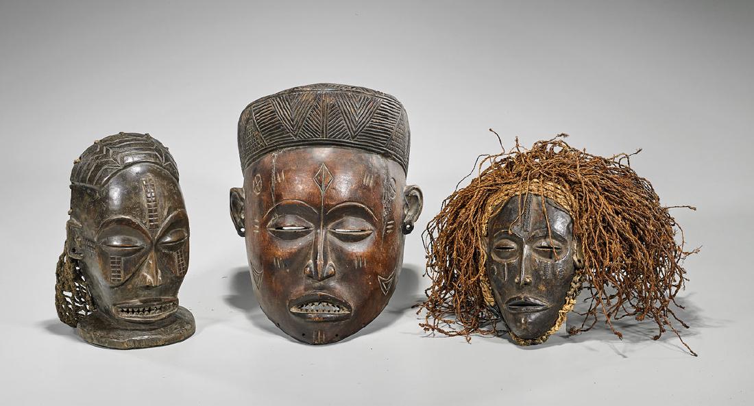 Three Chokwe Masks
