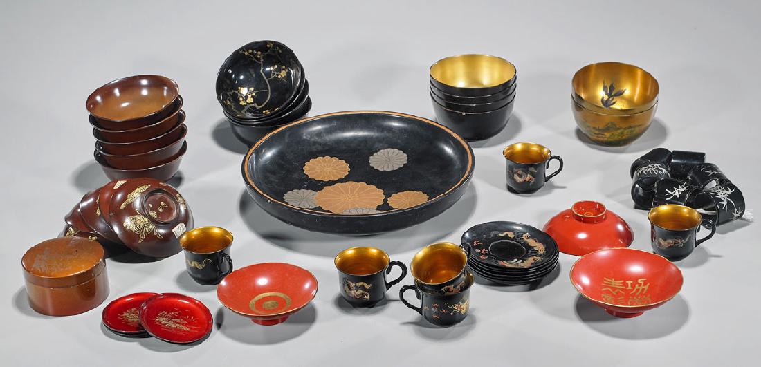 Large Group of Chinese Lacquerware