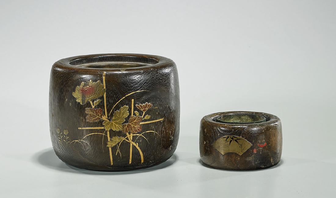 Two Antique Japanese Hibachi