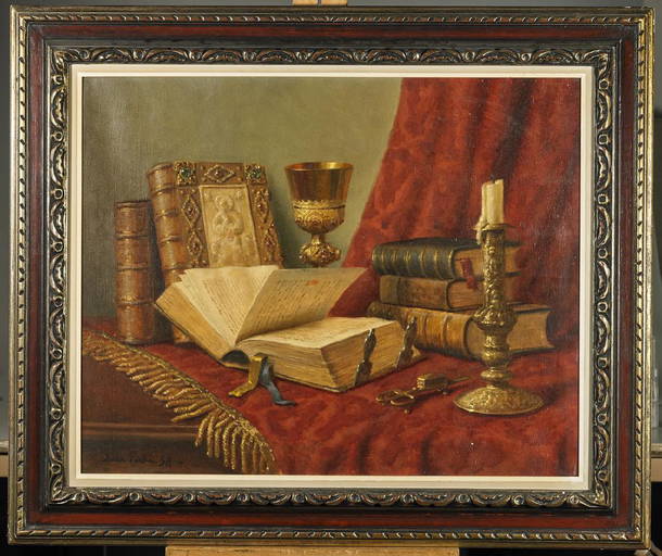 Religious Still Life On Canvas