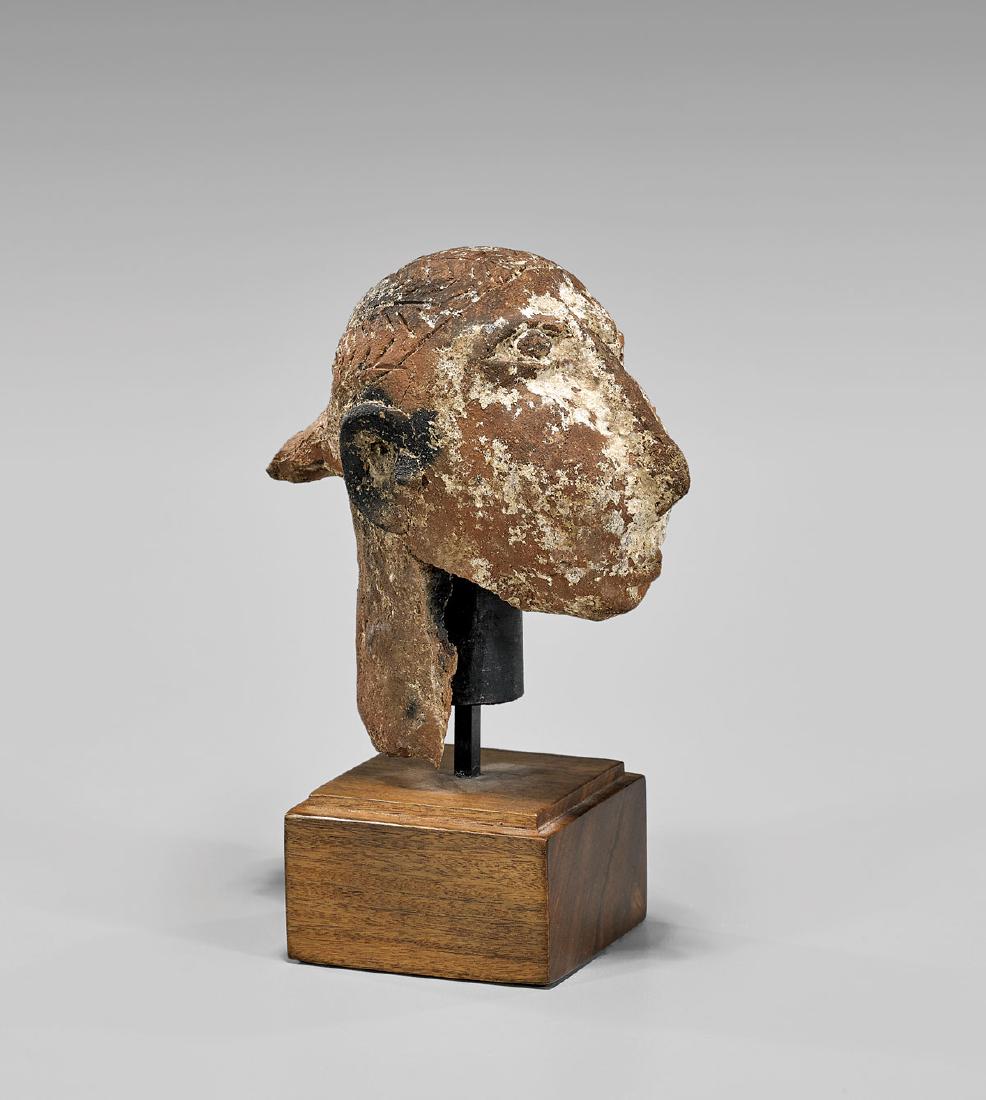 ANCIENT AXUMITE TERRACOTTA HEAD OF A WOMAN