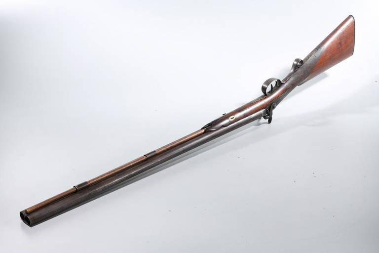 Damascus Barrel French Shotgun