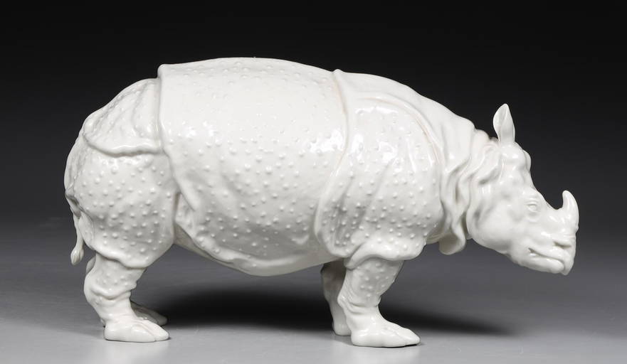 Nymphenburg Glazed Porcelain Clara Rhinoceros - Oct 18, 2022 | I.M ...