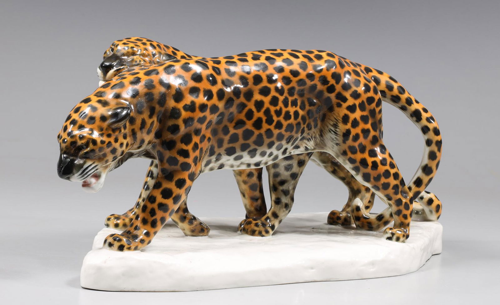 Vintage Schwarzburger Werkstatten Two Leopards by Etha Richter - Oct 18 ...