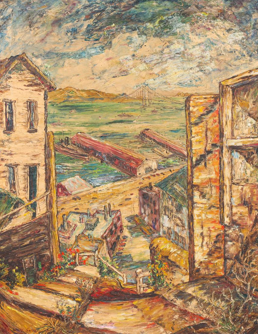 Helen Louise Conser (California/Oregon, 1899-1980) Golden Gate ...