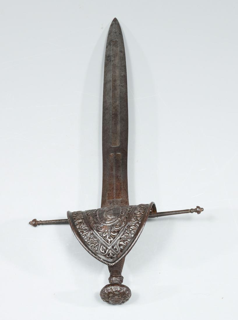 Antique Spanish/italian Left Handed Main Gauche Dagger Auction
