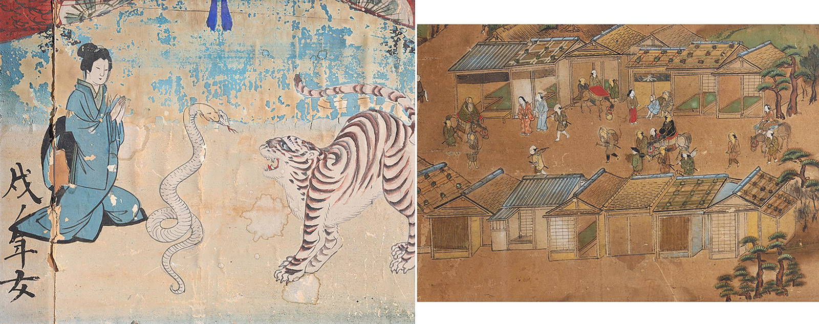 Two Antique Japanese Paintings Auction