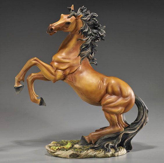Large De Capoli Polychromed Model of a Stallion - Jul 14, 2013 | I.M ...