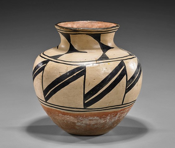 Old Native American Painted Ceramic Jar