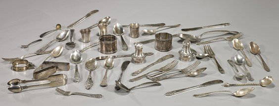 Collection Of Sterling & Silver Service Ware
