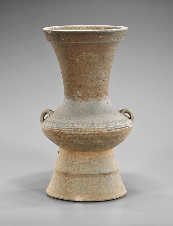Heavy Han Dynasty Grey Pottery Vase - Sep 07, 2014 | I.M. Chait Gallery ...