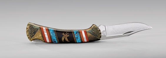 Buck Custom Knife By David Yellowhorse