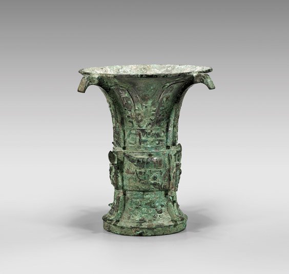 Archaistic Bronze Zun Vessel