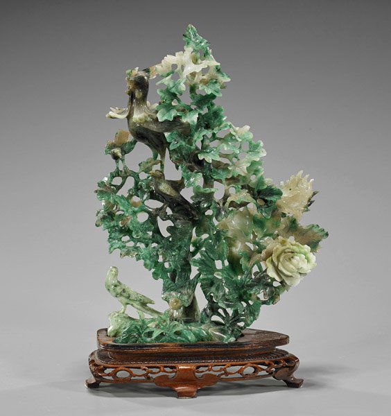 Chinese Carved "Honan" Jade Phoenix Group - Sep 20, 2015 | I.M. Chait ...