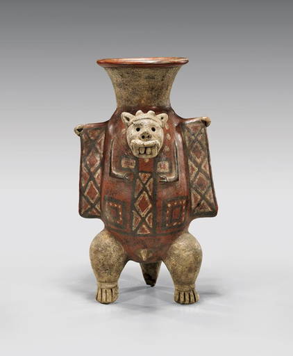 Large Pre Columbian Animal Form Vessel