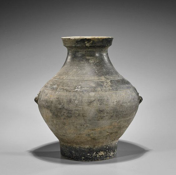 Heavy Han Dynasty Grey Pottery Vase - Sep 07, 2014 | I.M. Chait Gallery ...