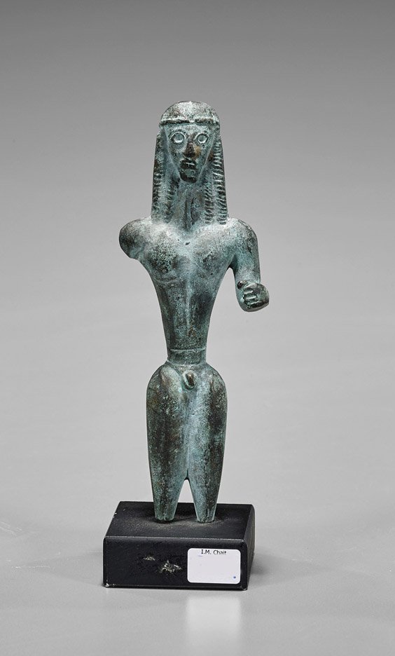 Early Greek Style Bronze "mantiklos Apollo"