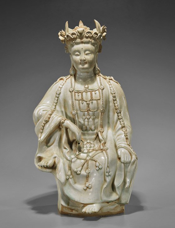 Large Chinese Yingqing-Type Guanyin