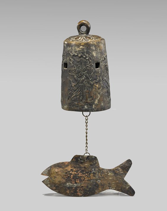 Old Korean Bronze Wind Chime