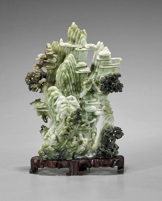 Carved "Honan Jade" Mountain - May 01, 2016 | I.M. Chait Gallery ...