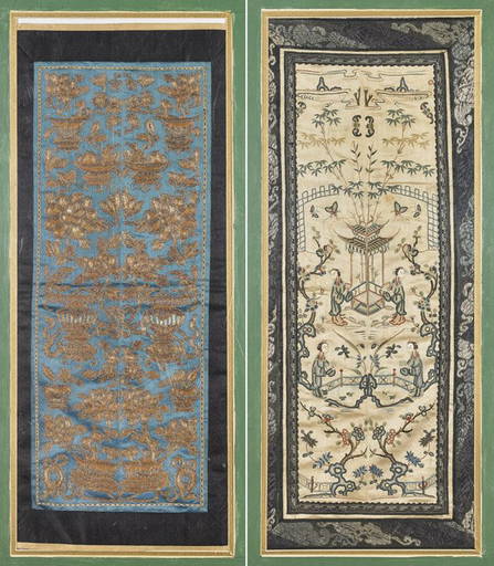Two Antique Chinese Silk Textiles