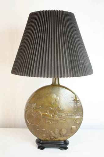 Bronze Lamp By George Claxton