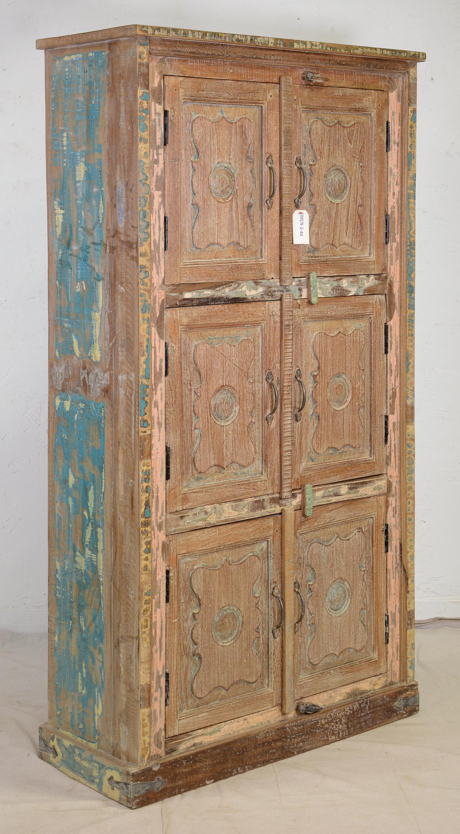 Reclaimed Wood Painted Cabinet with 6 Doors - Nov 02, 2020 | Gallery ...