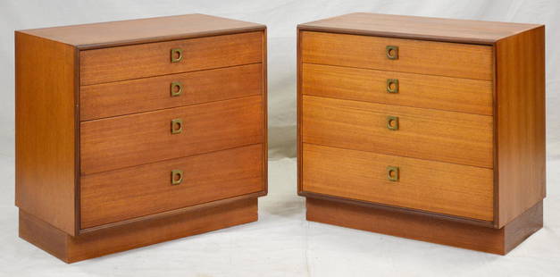 Mid Century Modern Chests Pair