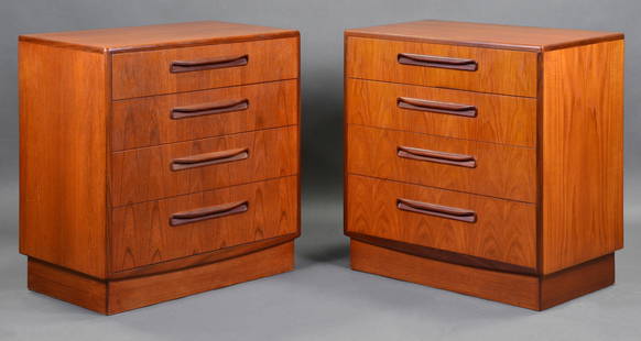 Mid Century Modern Chests Pair