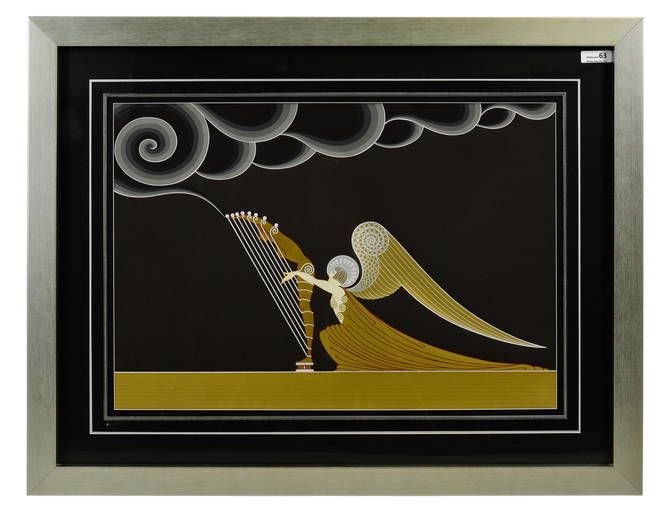 Framed Erte Serigraph The Angel