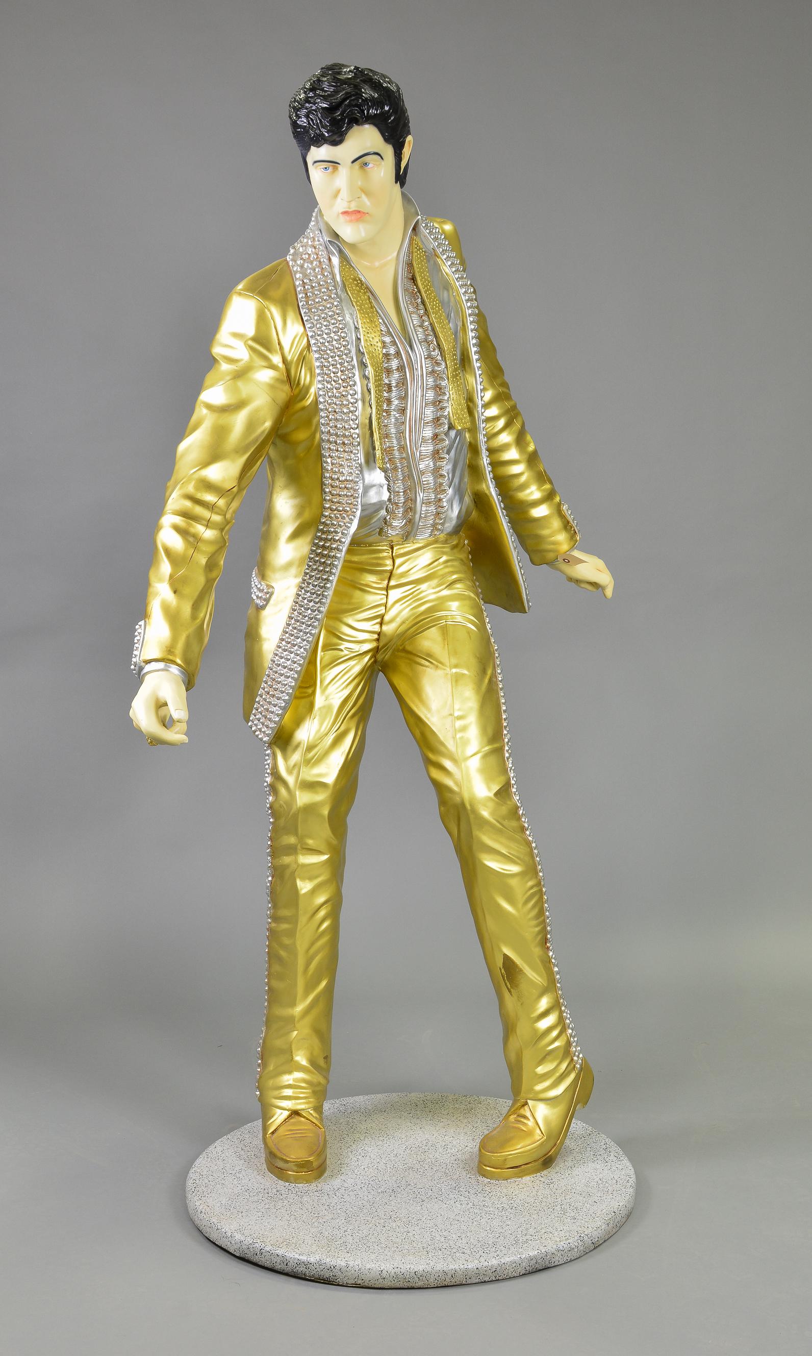 Lifesize Elvis Figure in Gold Suit - Sep 13, 2021 | Gallery Auctions in TX