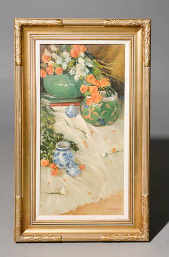 Mary Rasmussen Oil On Canvas Flowers