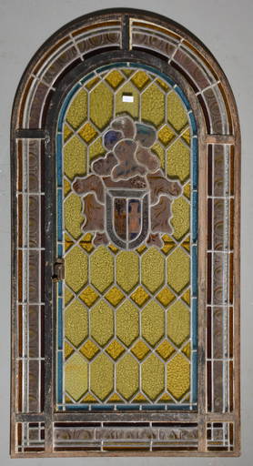 Argentinian Stained / Painted Glass Arch Top Window - Jul 04, 2022 ...