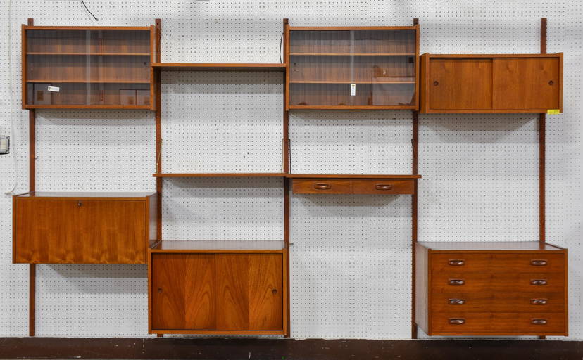 4 Bay Mid Century Danish Ps / Cado Style Wall Unit #1