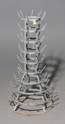 Zinc Bottle Drying Rack (#0086) on Aug 08, 2022 | Gallery Auctions in TX