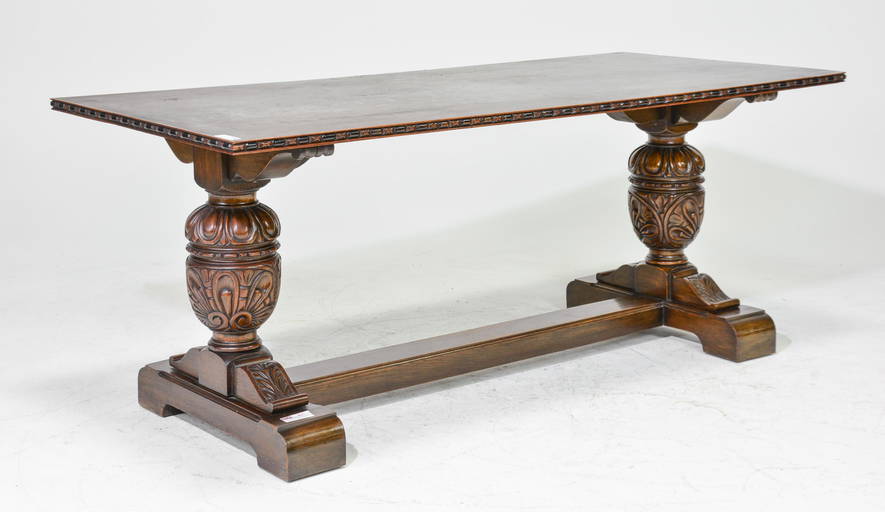 British Carved Oak Refectory Table (#0274) on Aug 15, 2022 | Gallery ...