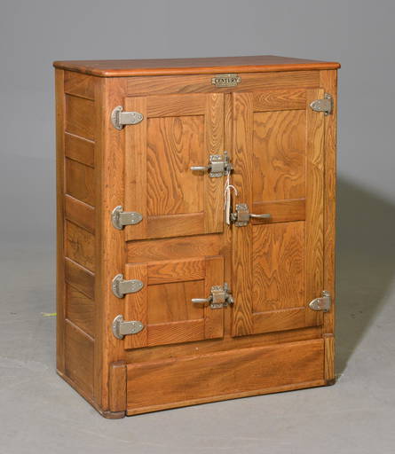 Belding Hall Century Oak Refrigerator / Ice Box