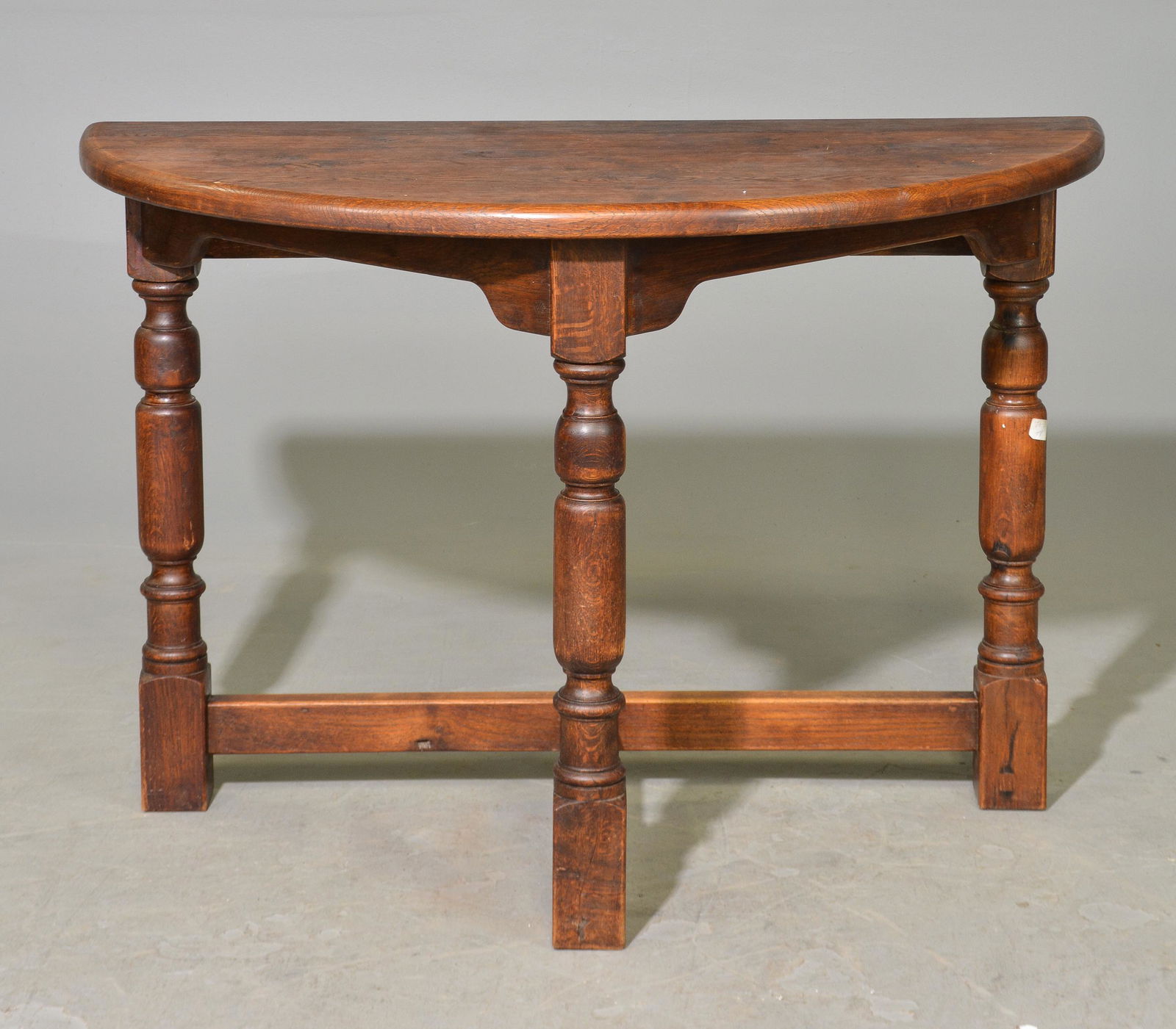 Half Moon Oak Hall Table - Oct 03, 2022 | Gallery Auctions in TX