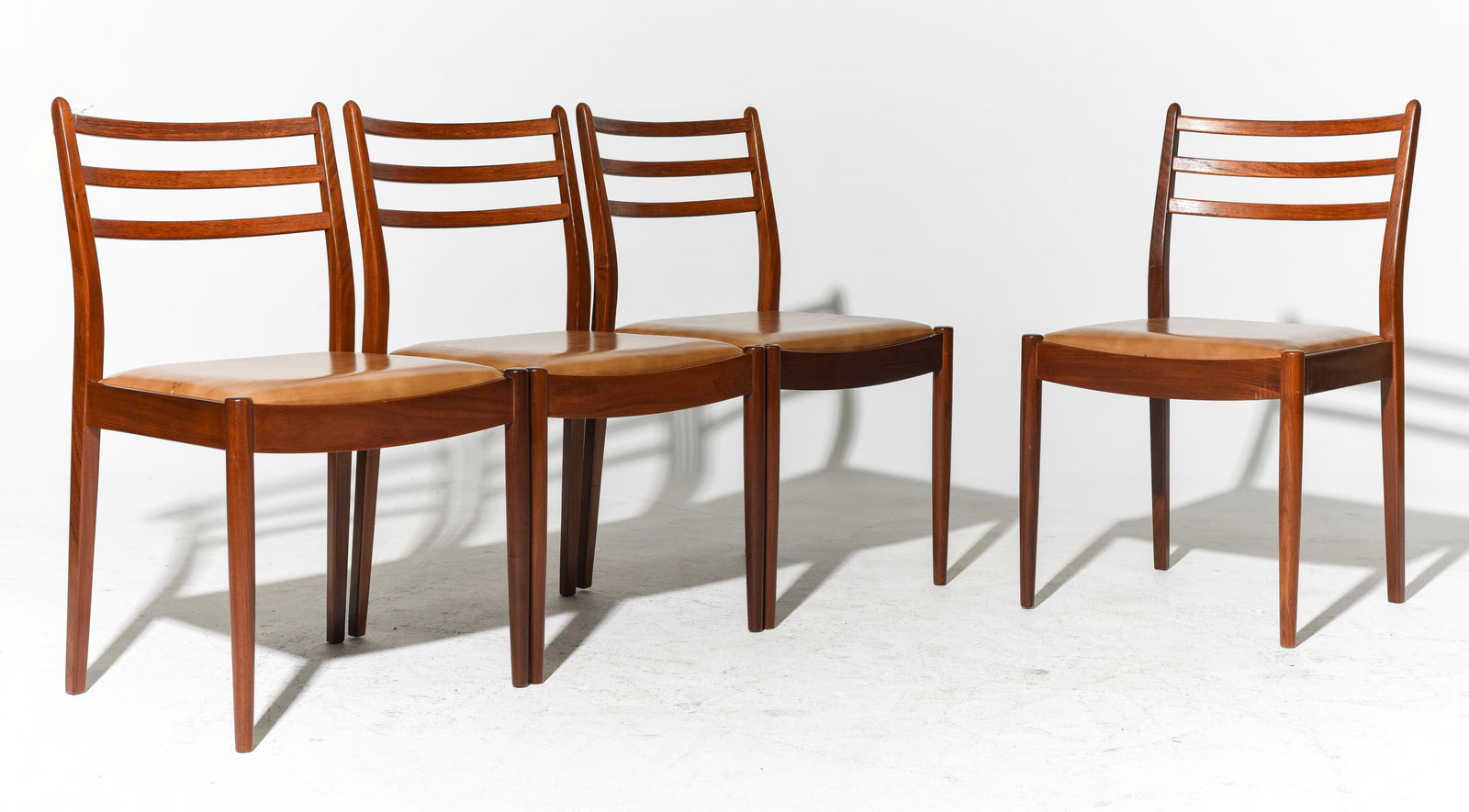 4 Mid Century Modern Ladder Back Chairs Gplan