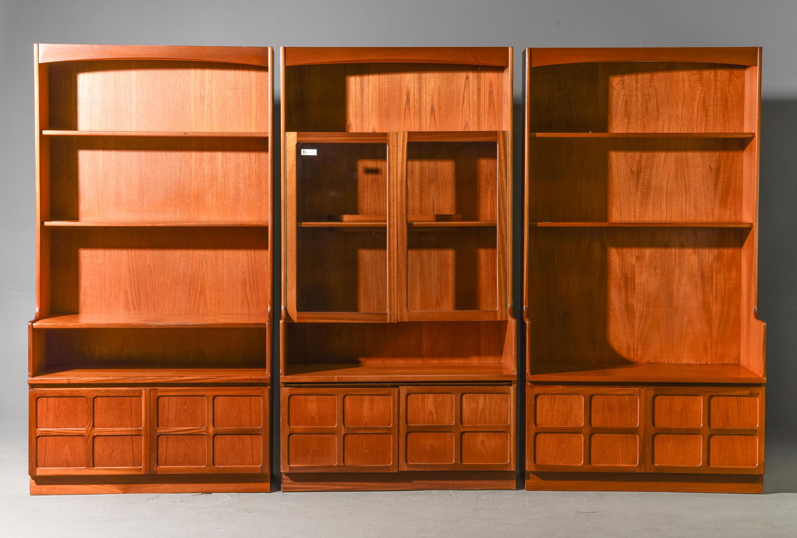 3 Mid Century Wall Units / Bookshelves Nathan