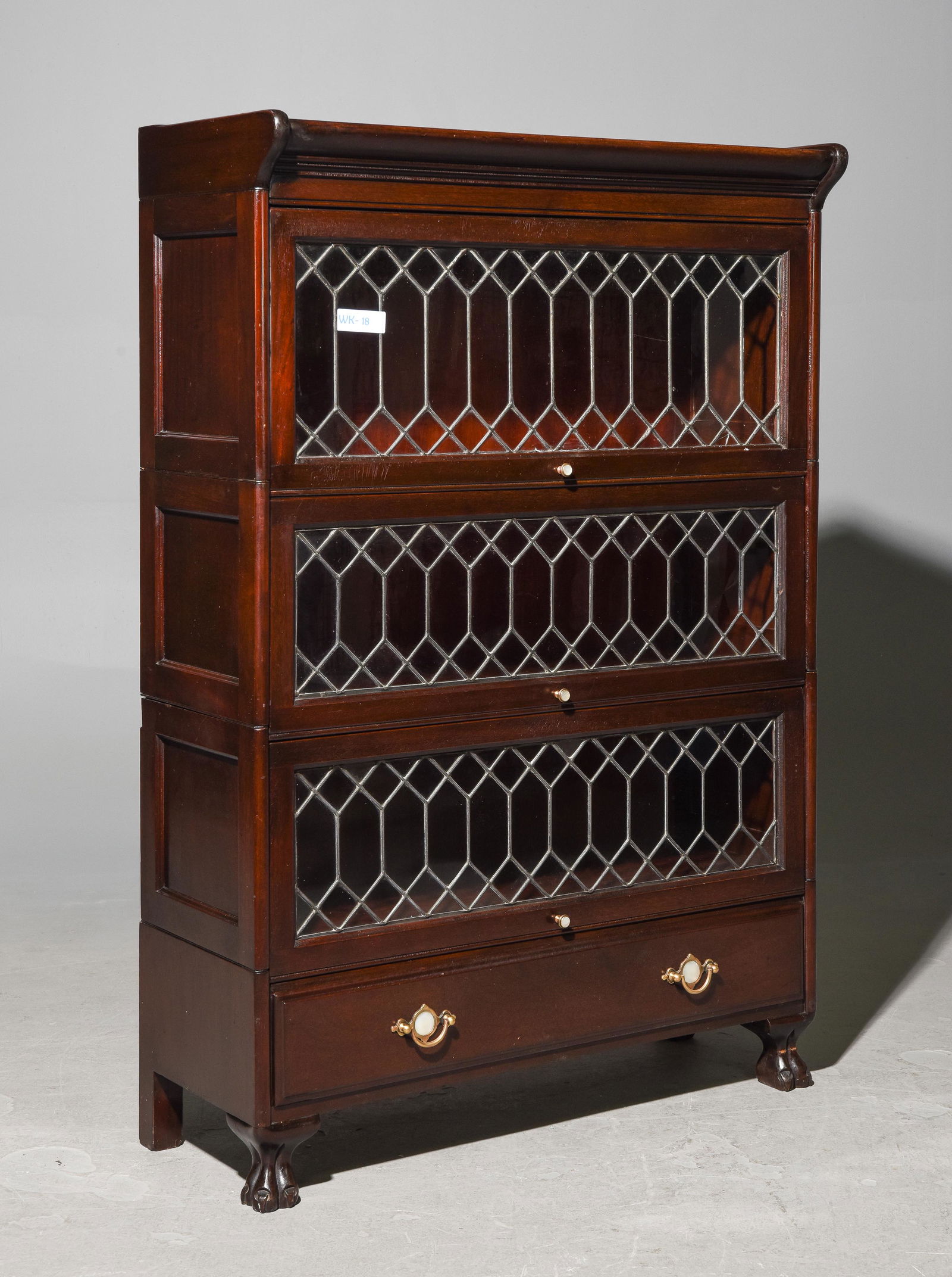 British Mahogany 3 Stack Lawyers / Barristers Bookcase (#0190A) on Jan ...