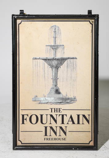 British Metal Pub Sign "the Fountain Inn"