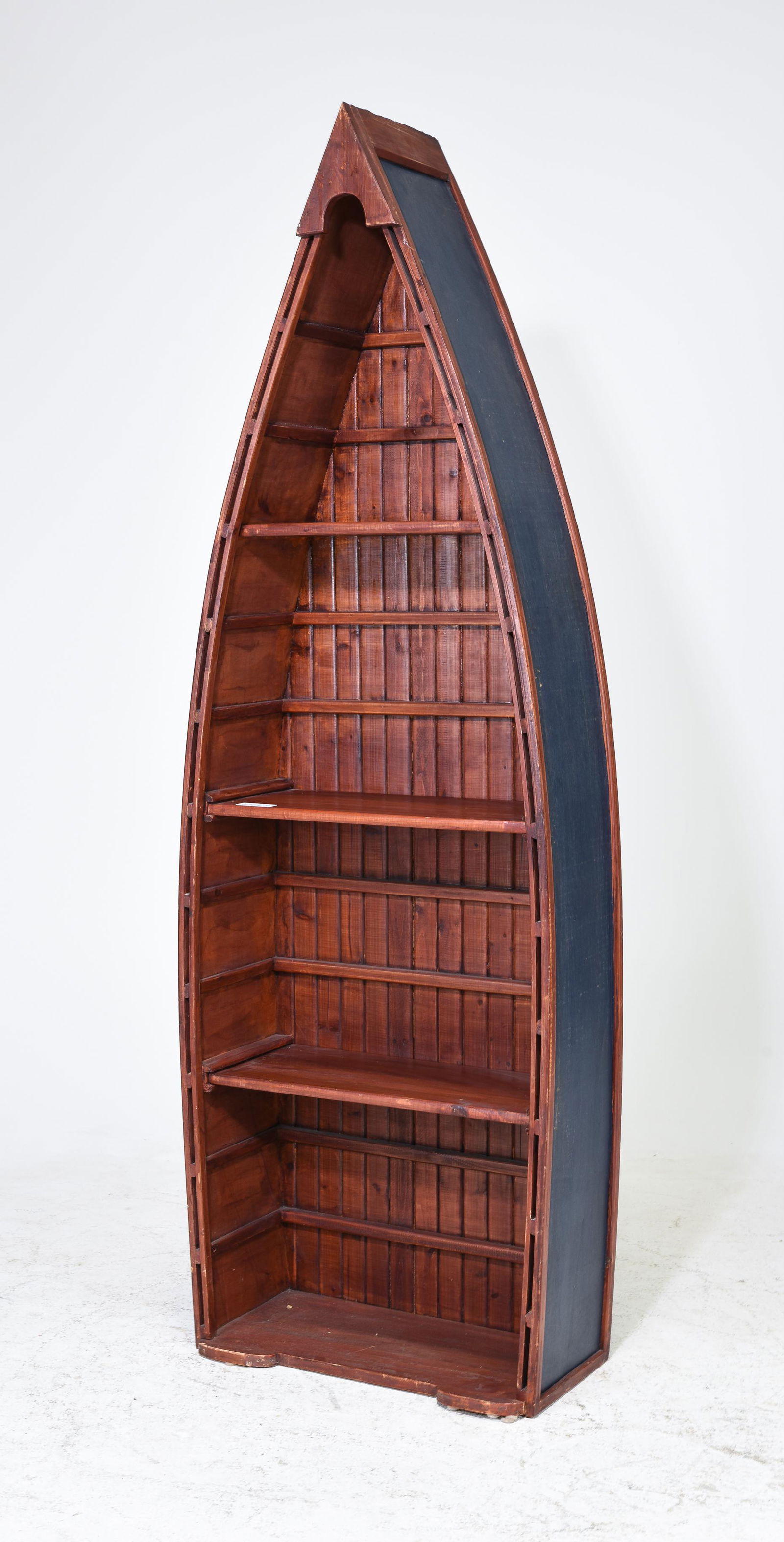 Painted Boat Shaped Shelf