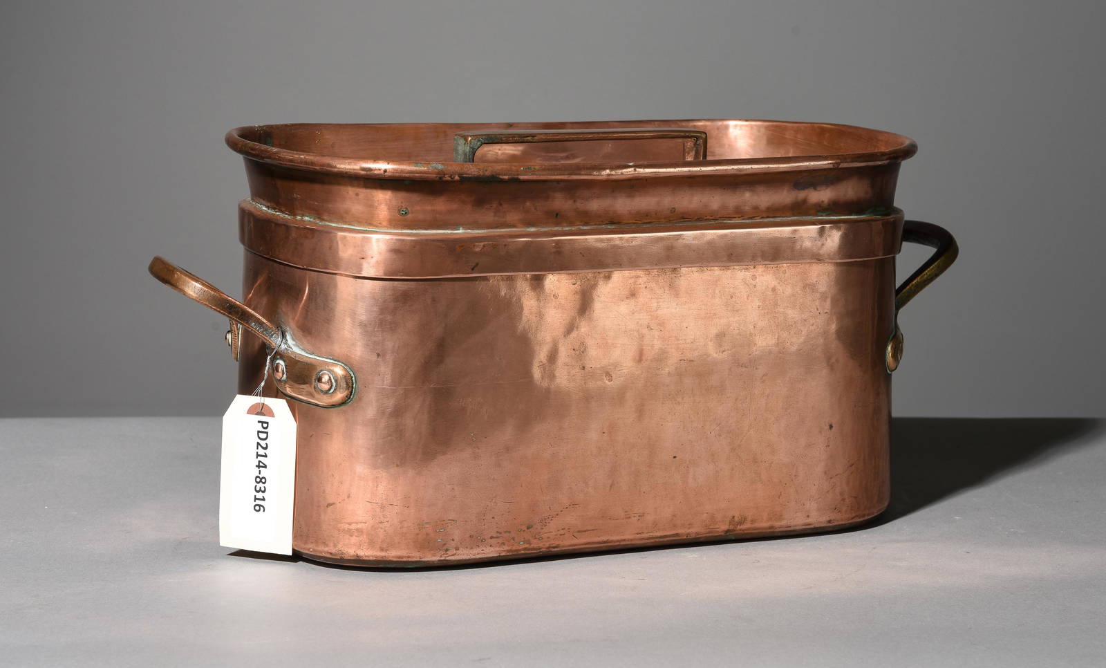 French Polished Copper Daubiere / Roasting Pot Auction